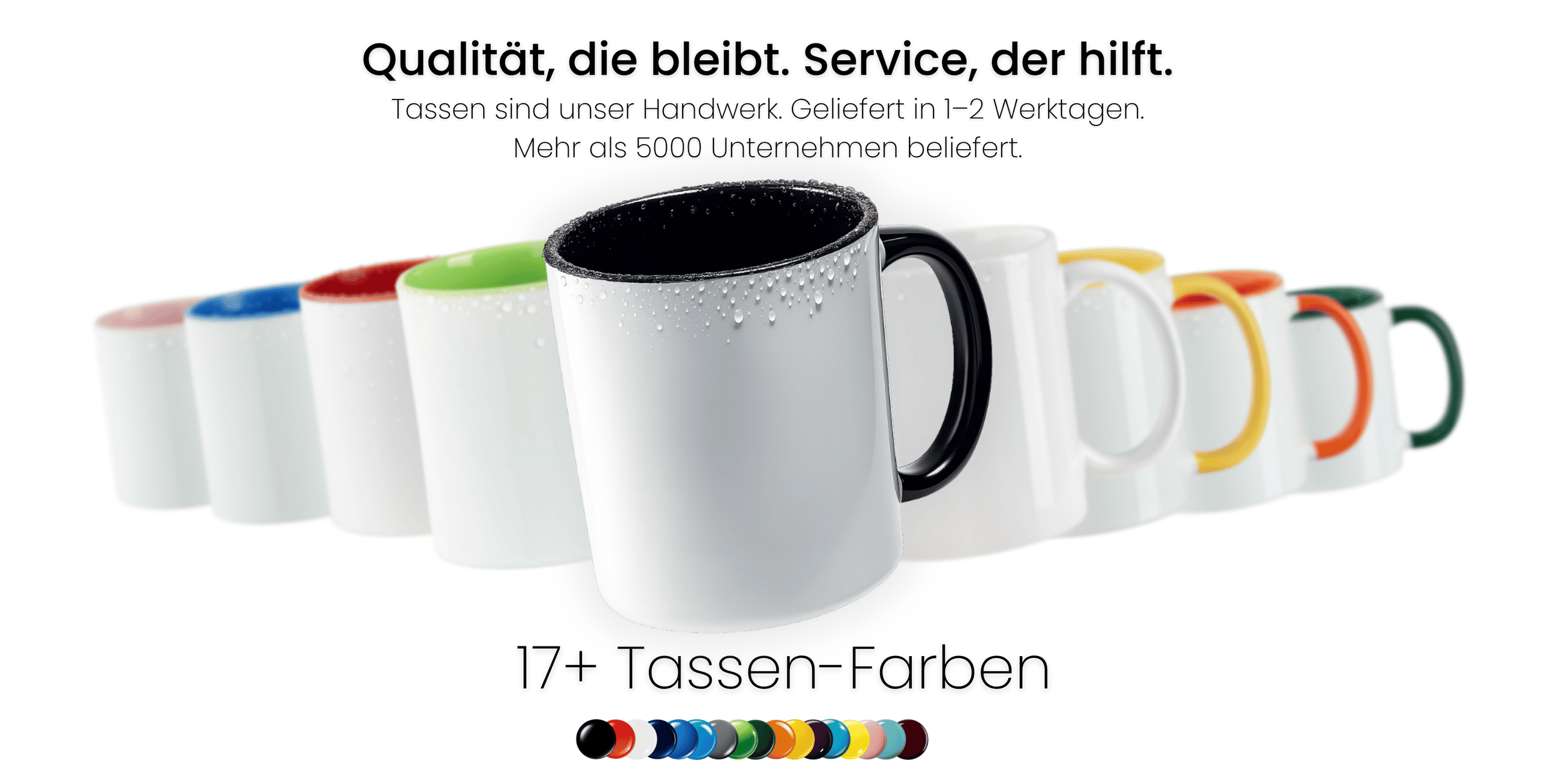 Tassen mit Logo bedrucken lassen Werbetassen ab 10 Stück